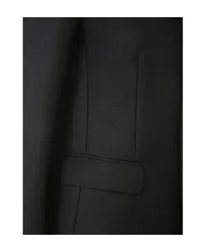 Comme Des Garçons Single Breasted Suit Coat With Tassel Sleeves