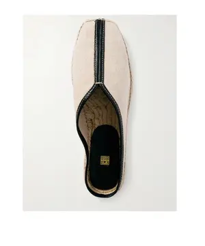 TOTEME Square Toe Muller Espadrille Mules