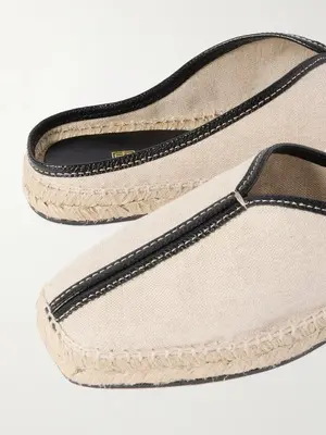 TOTEME Square Toe Muller Espadrille Mules