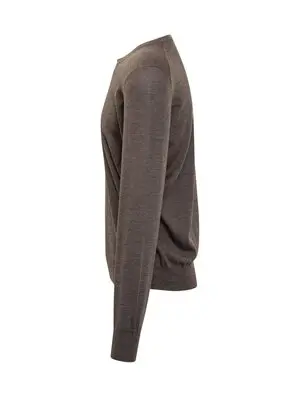 Brunello Cucinelli Crew Neck Long Sleeve Sweater - Black