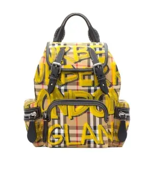 Burberry Classic Plaid Graffiti Backpack