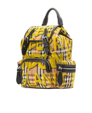Burberry Classic Plaid Graffiti Backpack