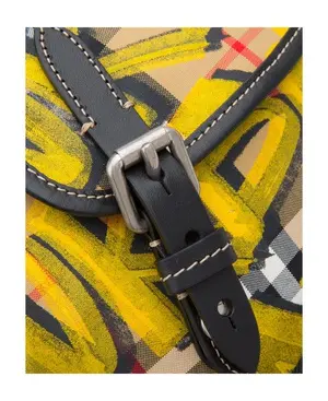 Burberry Classic Plaid Graffiti Backpack