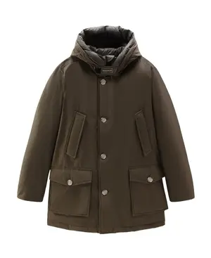 Woolrich Arctic Hooded Down Parka Coat - Brown