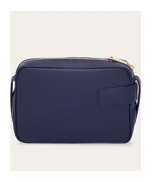FERRAGAMO Gancini Buckled Shoulder Bag - Blue