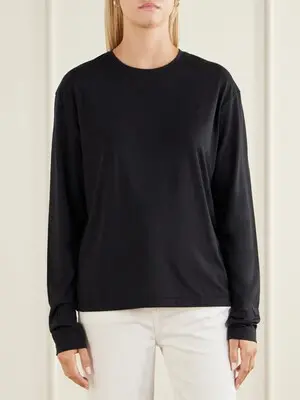 TOTEME Long-sleeved Crewneck T-shirt - No