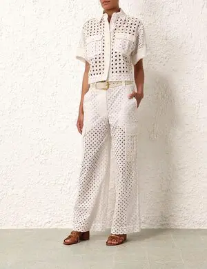 Zimmermann Matchmaker Anglaise Cotton Trousers