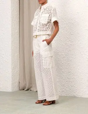 Zimmermann Matchmaker Anglaise Cotton Trousers