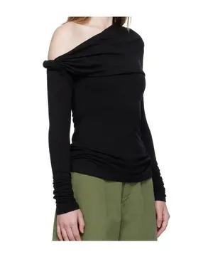 Paris Georgia Asymmetrical Off-shoulder Top