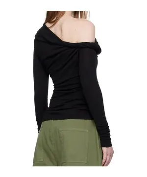 Paris Georgia Asymmetrical Off-shoulder Top