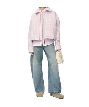 Loewe Checked Shirt With Asymmetrical Hem