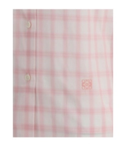 Loewe Checked Shirt With Asymmetrical Hem