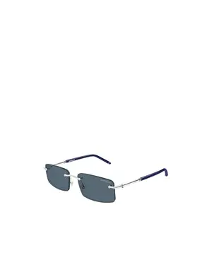 Montblanc Rectangular Frame Rimless Sunglasses