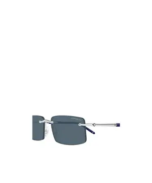 Montblanc Rectangular Frame Rimless Sunglasses