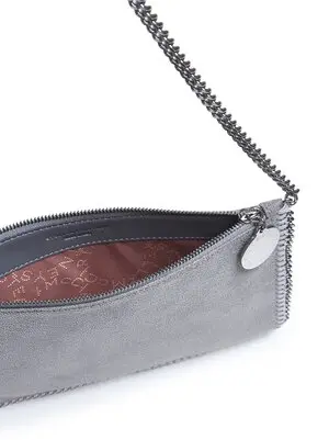 Stella McCartney Falabella Logo Charmed Shoulder Bag - Light Grey