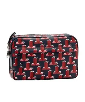 LANVIN Logo Shoulder Bag - Black