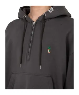 Mihara Yasuhiro Layered Drawstring Hoodie - Black