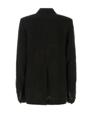 ANN DEMEULEMEESTER Single-breasted Blazer With Logo Detail