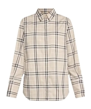 Burberry Regular Fit Check Stretch Cotton Shirt - No