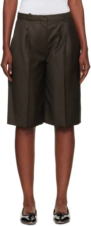 Loulou De Saison Adler Tailored Pleated Shorts