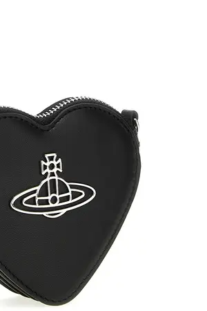 VIVIENNE WESTWOOD Orb Plaque Heart Clutch Bag
