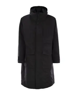 Herno Black Coats Jackets For Men