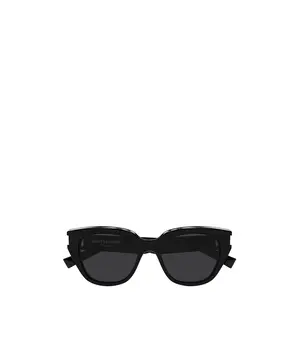Saint Laurent Geometric Frame Sunglasses - Black