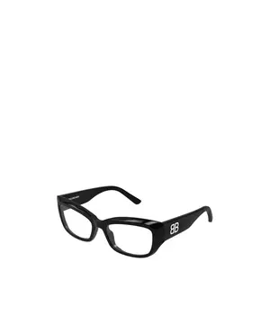 Balenciaga Rectangle Frame Eyeglasses - Black