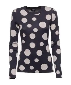Emporio Armani Polka Dot Knit Pullover