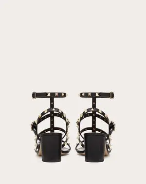 Valentino Garavani Rockstud Ankle Strap Sandals - Black