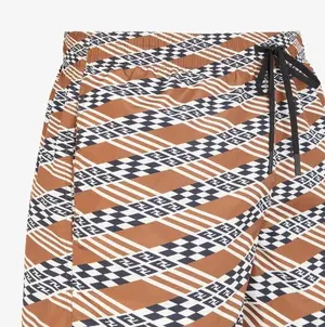 Fendi Graphic Printed Drawstring Swim Shorts