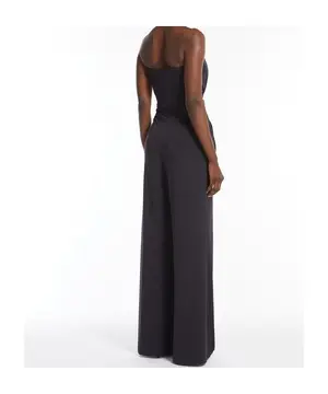 Max Mara Fiero Strapless Jumpsuit - Navy Blue