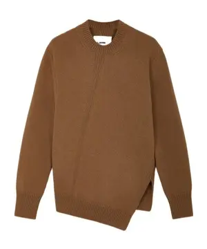 JIL SANDER Asymmetrical Wool Sweater