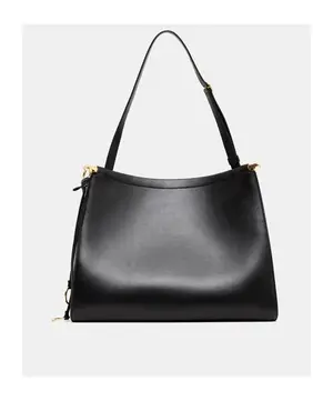 Alaïa Logo Printed Zipped Shoulder Bag