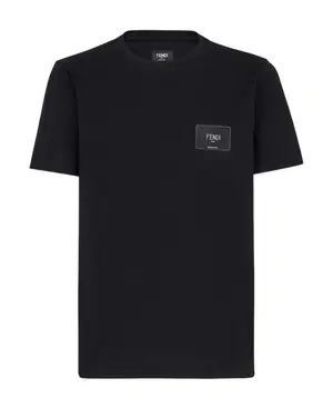 Fendi Logo Patch Crewneck T-shirt