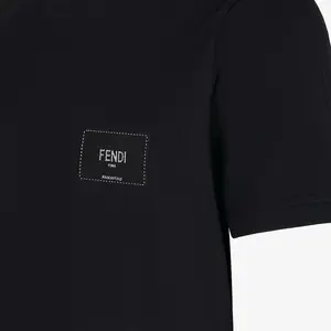 Fendi Logo Patch Crewneck T-shirt