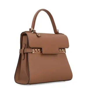 Delvaux Logo Shoulder Bag - Brown