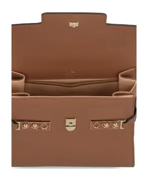 Delvaux Logo Shoulder Bag - Brown