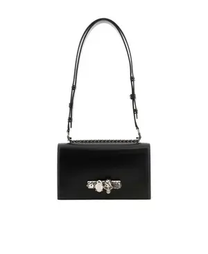 Alexander McQueen Jewelled Foldover-top Shoulder Bag