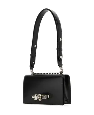 Alexander McQueen Jewelled Foldover-top Shoulder Bag