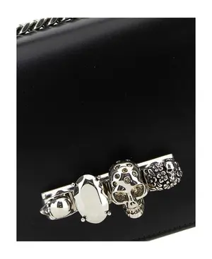 Alexander McQueen Jewelled Foldover-top Shoulder Bag
