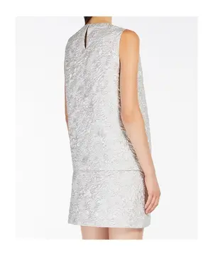 Max Mara Jacquard Crew-neck Sleeveless Top