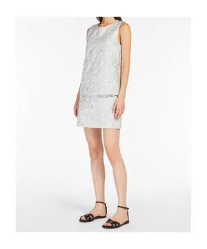 Max Mara Jacquard Crew-neck Sleeveless Top