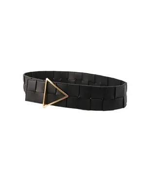 Bottega Veneta Woven Triangle Buckle Belt