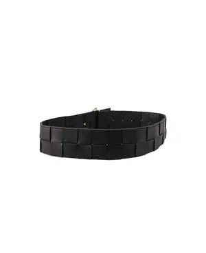 Bottega Veneta Woven Triangle Buckle Belt