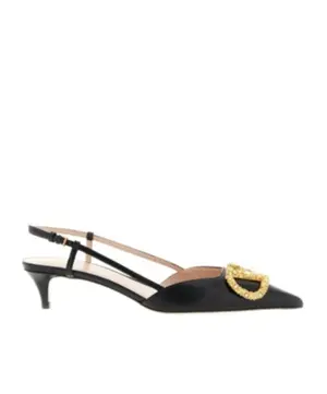 Valentino Garavani Vlogo Slingback Heels - Black