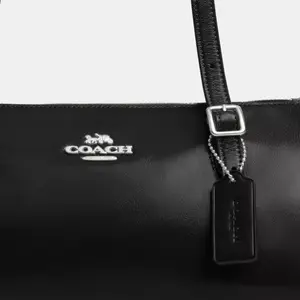 COACH Asher Shoulder Bag - Silver/black