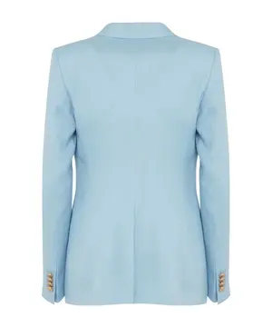Tagliatore Long-sleeved Double-breasted Suit Jacket - Blue