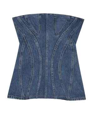 Stella McCartney Denim Corset Blouse