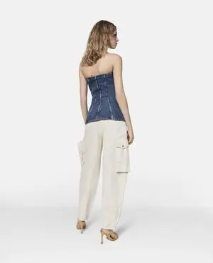 Stella McCartney Denim Corset Blouse